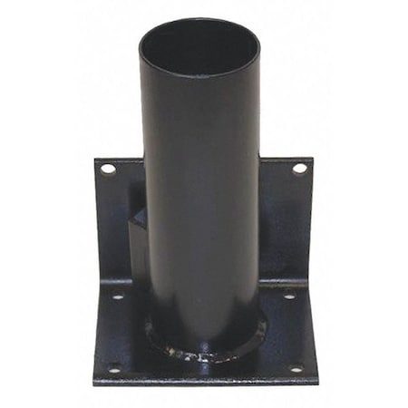 Calpipe Security Bollards Storage Rack, Cap. 1, 5 In, Lockable, Black ...