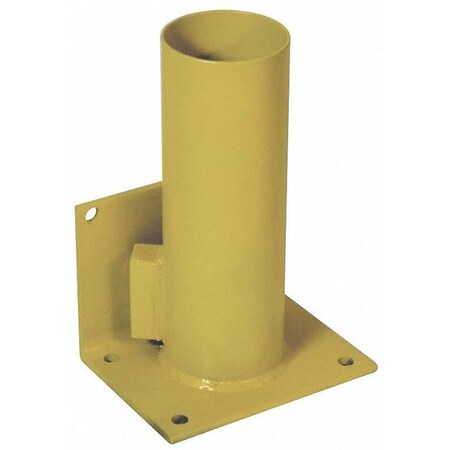 Calpipe Security Bollards Storage Rack, Cap. 1, 6 In, Lockable, Yellow ...