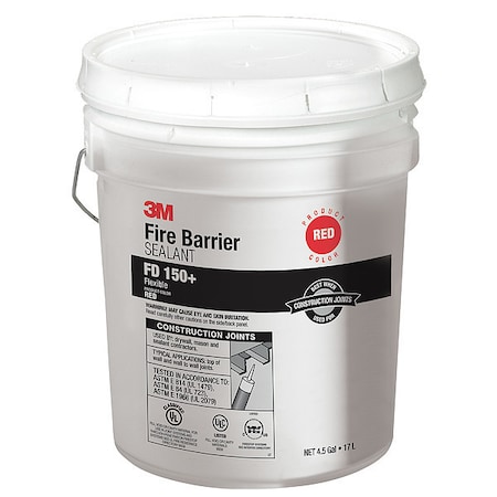 3M Fire Barrier Sealant, Caulk, Red, Elastomeric, Up to 4 Hr Fire ...