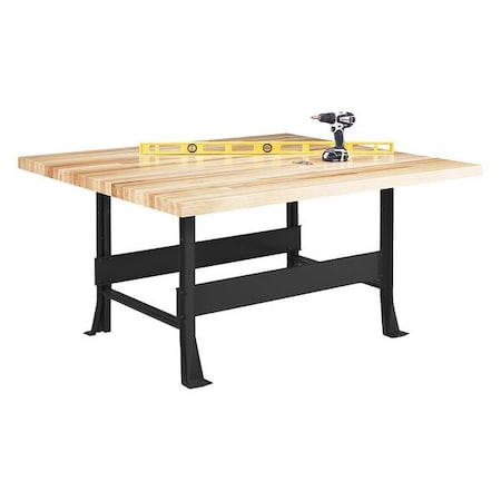 Diversified Spaces Work Bench With 4 Vises, 64" W, 33-1/4" Height WBML ...