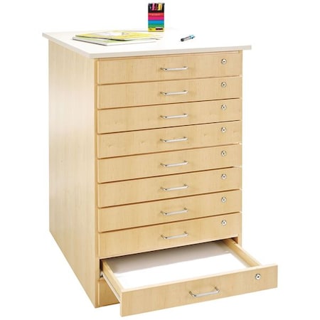 Diversified Spaces Maple Storage Taboret, 24-1/4 in W, 40-1/4 in H T ...