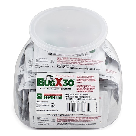 Bugx Insect Repellent, 0.172 oz. Weight, PK50 18-760 | Zoro