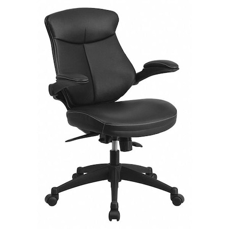 Flash Furniture Contemporary Chair Black Mid-Back Exec Chair ...