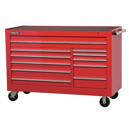 Proto 450 Rolling Cabinet, 11 Drawer, Blue, Steel, 66" W x 27" D x 46 ...