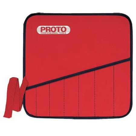 Proto Roll Up Tool Bag, Red, Canvas, 13 Pockets JSCVM13SP | Zoro