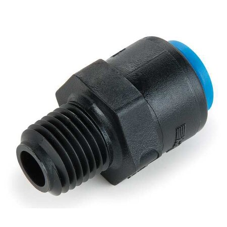 Parker 3/8" Push x 1/4" MNPT Kynar Check Valve FB6MCVC4-HBLU-15 | Zoro