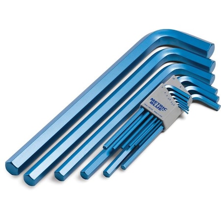 Metric Blue 12 Piece Metric L-Shape Hex Key Set, UST194299 UST194299 | Zoro