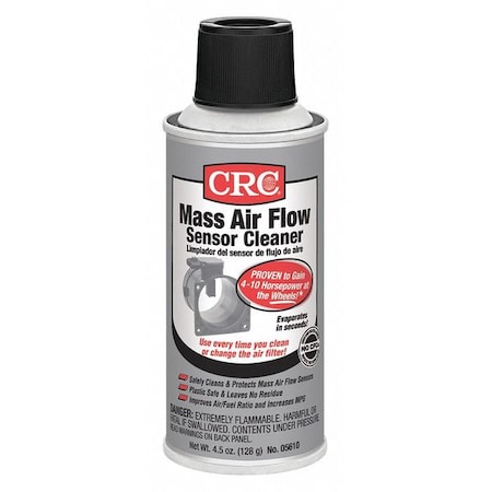 Crc Mass Air Flow Sensor Cleaner, 4.5 oz. Aerosol Can, Alcohol 05610 | Zoro
