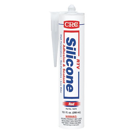 Crc RTV Silicone Sealant - Red, 10.1 Fl Oz, 10.1 fl oz., Red, Temp ...