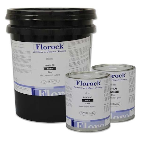 Florock 5 gal Floor Resin 4700 Kit, Gloss Finish, Clear, 100% Solid ...