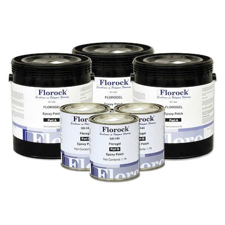 Florock 3.2 gal FloroGel Concrete Patch Kit, Satin Finish, Opaque, 100% ...