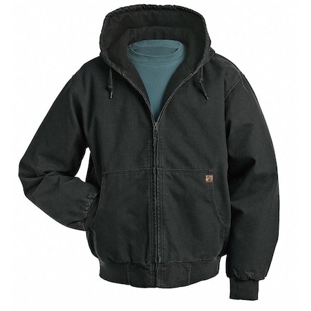 Dri-Duck Hooded Duck Jacket, No Insulation, Black, S 5020 | Zoro