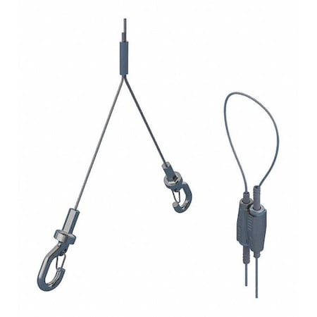 Nvent Caddy CADDY Speed Link SLK with Y-Hook, 6.6ft L, 100lb Static ...