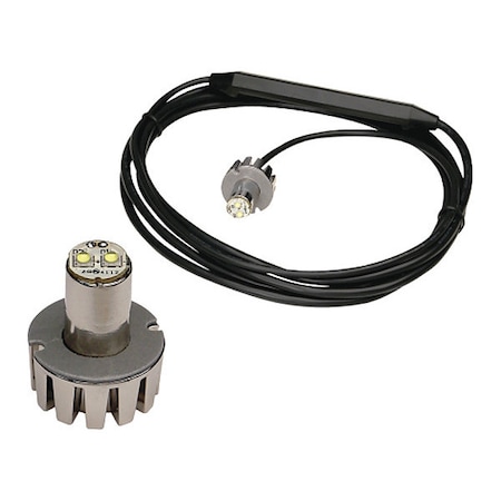 Code 3 Hide-A-Blast, Bullet, 2 LED, Short, White ND0010W | Zoro