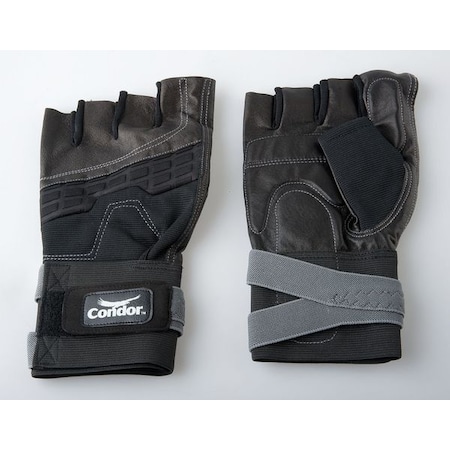 Condor Anti-Vibration Gloves, 2XL, Blk/Silver, PR 1AAY6 | Zoro