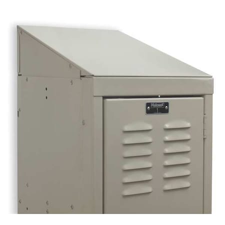 Hallowell Locker Slope Top, W 15, D 24, H 8, Parchment KISTT1524PT | Zoro