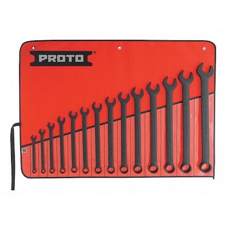 Proto Combination Wrench Set, SAE, 14 pcs. J1200FBASD | Zoro