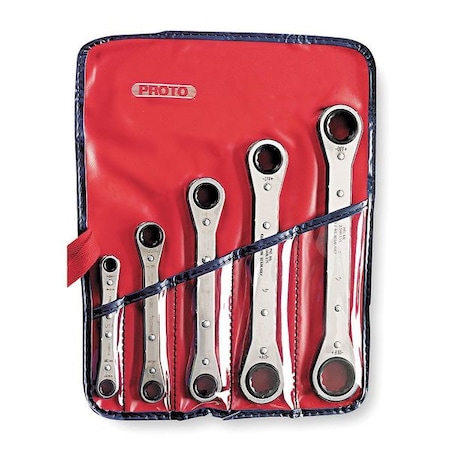 Proto Ratcheting Wrench Set, Double Box End J1190A | Zoro
