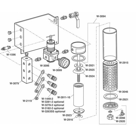 3M Filter and Regulating Panel W-2806 | Zoro
