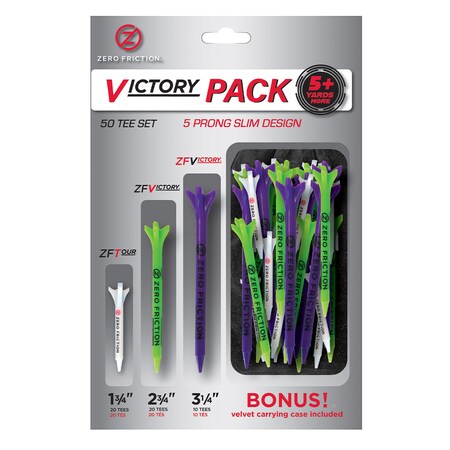 Zero Friction Victory Golf Tee Variety Pack ZU10004 | Zoro