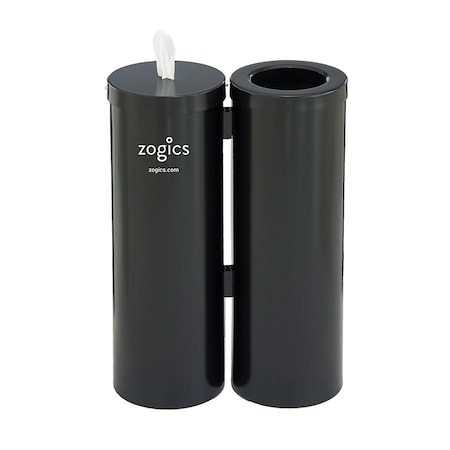 Zogics Floor Stand Wipes Dispenser and Waste Receptacle, Dual Canister ...