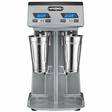 Waring Commercial Double-Spindle Drink Mixer, Gray, 56 oz WDM240TX | Zoro