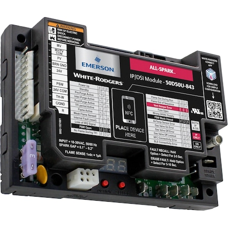 White-Rodgers Ignition Module, 24V AC, Pre-Purge 50D50U-843 | Zoro