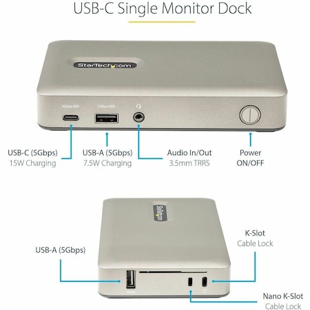 Startech.Com USB C Dock, DisplayPort 4K 30/VGA/65W PD DKM30CHDPD | Zoro