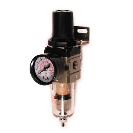 Primefit 1/4in Mini Air Filter Regulator Combo Max PSI 145 FR1401G | Zoro