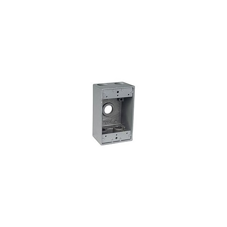 Red Dot 19.0 Cubic Inches, Weatherproof Box Box Type, 1-Gang, Aluminum ...