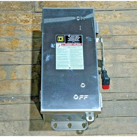 Square D Safety Disconnect Switch 30A 600V 3P 30HP Non-Fusible NEMA 4 ...