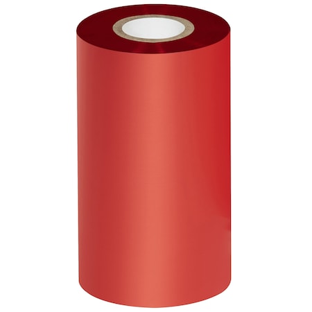 Zebra 4.33in x 984ft Red Thermal Transfer Ribbons- Wax/Resin, 6PK ...