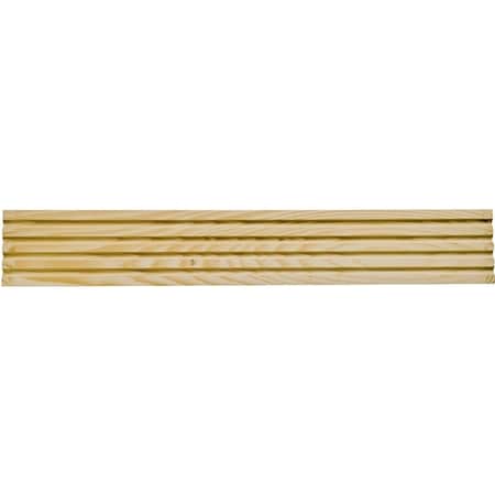 Waddell Moulding, 314 in W, Casing, Fluted Profile, Pine RFC37 | Zoro