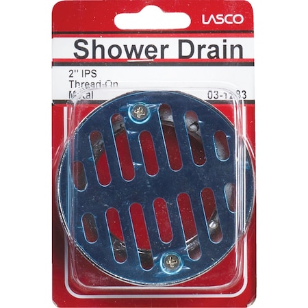 Lasco 3-1/2'' Chrome Plated Shower Drain Strainer for Tile ...