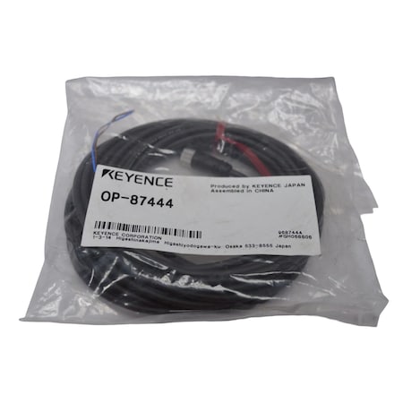 Keyence Sensor Panel/Monitor Power Cable, M8 4-Pin, Strand Wire, 5 m OP ...