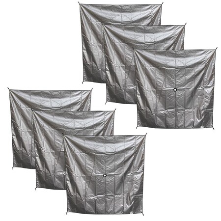 Retozar Solid Side Screened Pop Up Shade Tent, White - 6 Sections ...