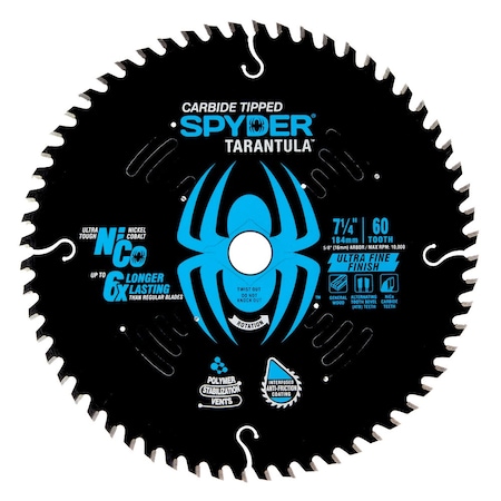 Spyder 7-1/4in 60T Ultra Fine Blade 13018 | Zoro