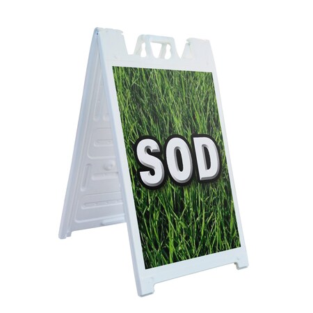 Signmission Sod, A-Frame & 2 Decals Installed, Heavy-Duty Plastic Frame ...