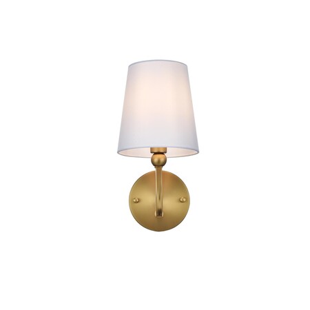 Living District Senna 6 Inch Wall Sconce In Satin Gold LD7322W6SG | Zoro