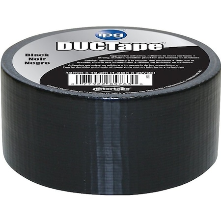 Intertape 6720BLK Duct Tape, 20 yd L, 188 in W, PolyethyleneCoated ...