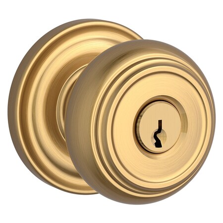 Baldwin Entry Traditional Knob and Traditional Round Rose with 6AL ...
