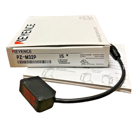 Keyence Square Reflective M8 Connector Type, PNP PZ-M32P | Zoro
