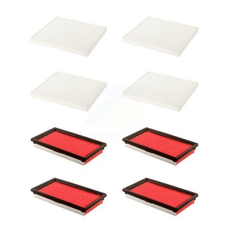 Pur 4x Air + 4x Cabin Filter 8 Total Kit For Nissan NV200 Chevrolet ...