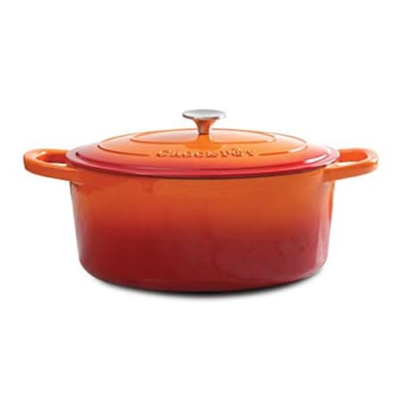 Crock-Pot Crock Pot Artisan 7 Quart Enameled Cast Iron Dutch Oven ...