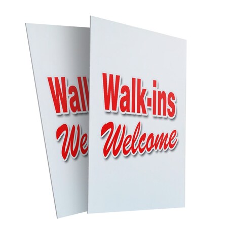 Signmission Walk-ins Welcome, Plastic Signs Only 24 Inch x 36 Inch ...