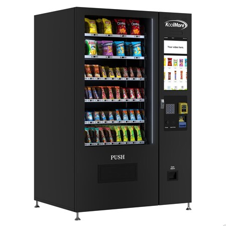 Koolmore Non-Refrigerated Vending Machine with 60 Slots, Credit Card ...