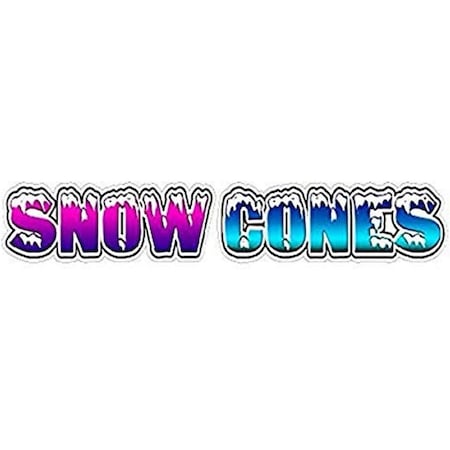 Signmission Snow Cones, 12 Inch, Decal D-Snow Cones | Zoro