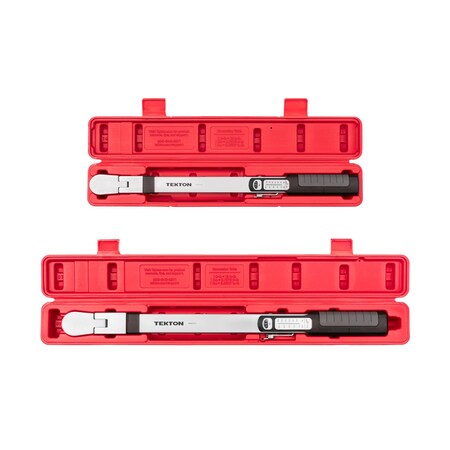 Tekton 3/8, 1/2'' Drive 72-Tooth Split Beam Torque Wrench Set W/ Cases ...