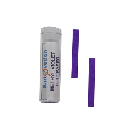 Bartovation Methyl Violet Test Paper, No Color Chart Qualitative Test ...