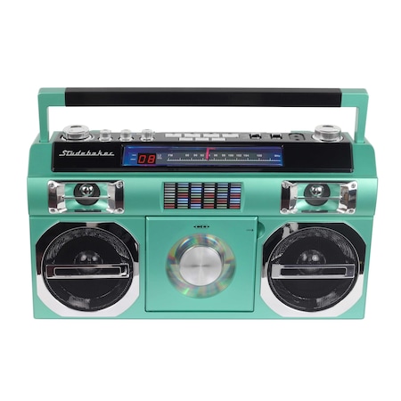 Studebaker 80's Retro Street Bluetooth Boombox with FM Radio, CD Player ...